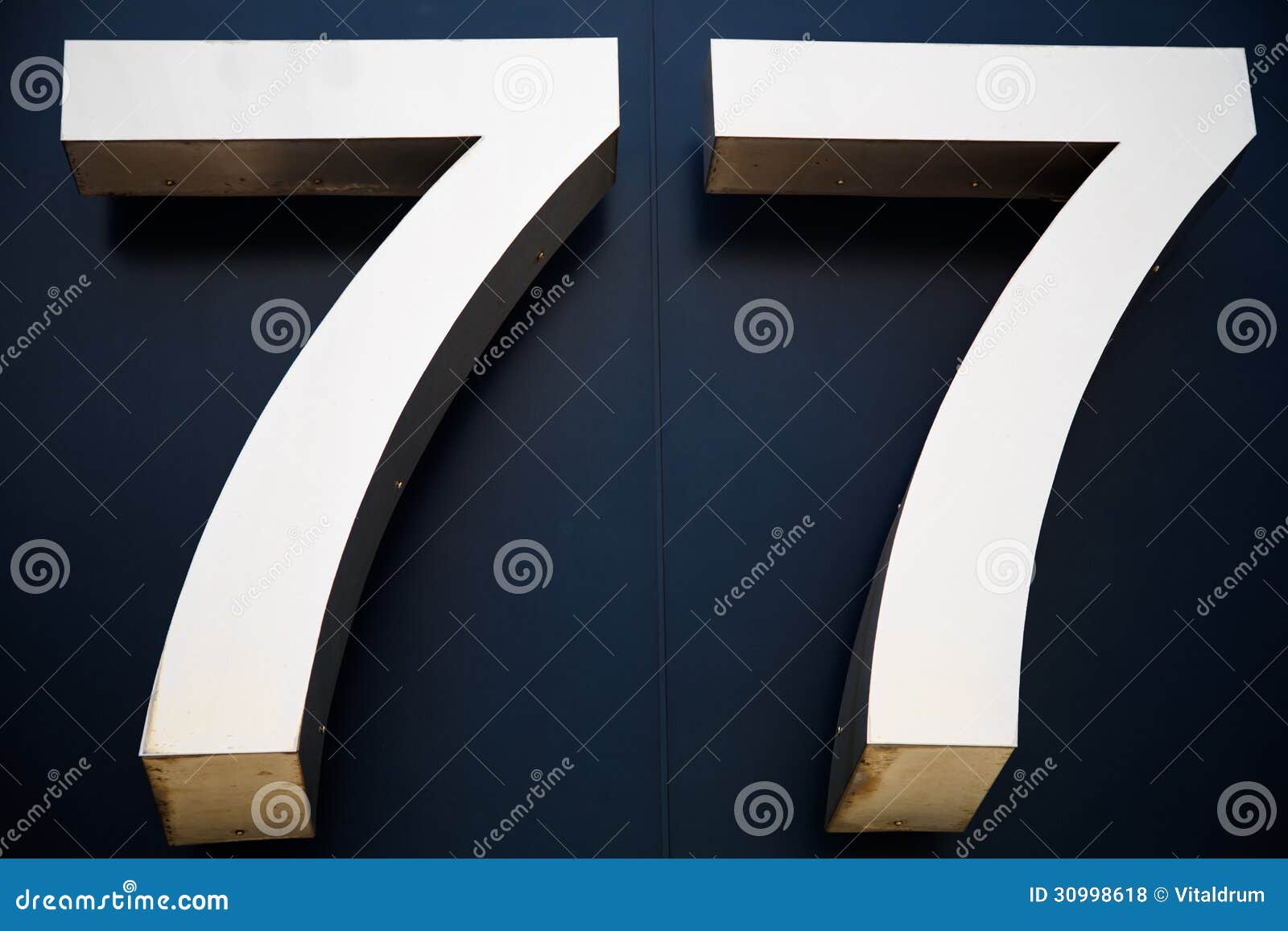 Digit number 77 stock photo. Image of digit, number, location - 30998618