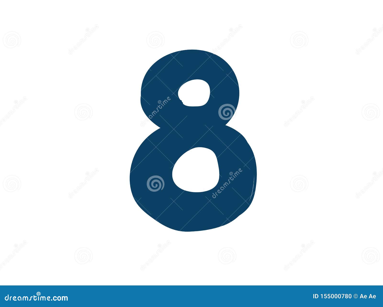 Digit Number 8. Vector. Logo for the Company. Icon for the Site ...