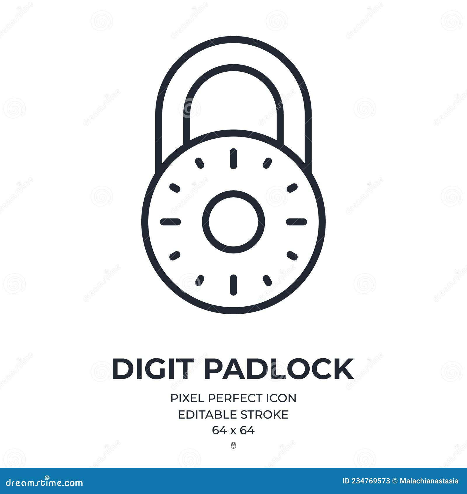 Number Padlock Pixel Stock Illustrations – 24 Number Padlock Pixel ...