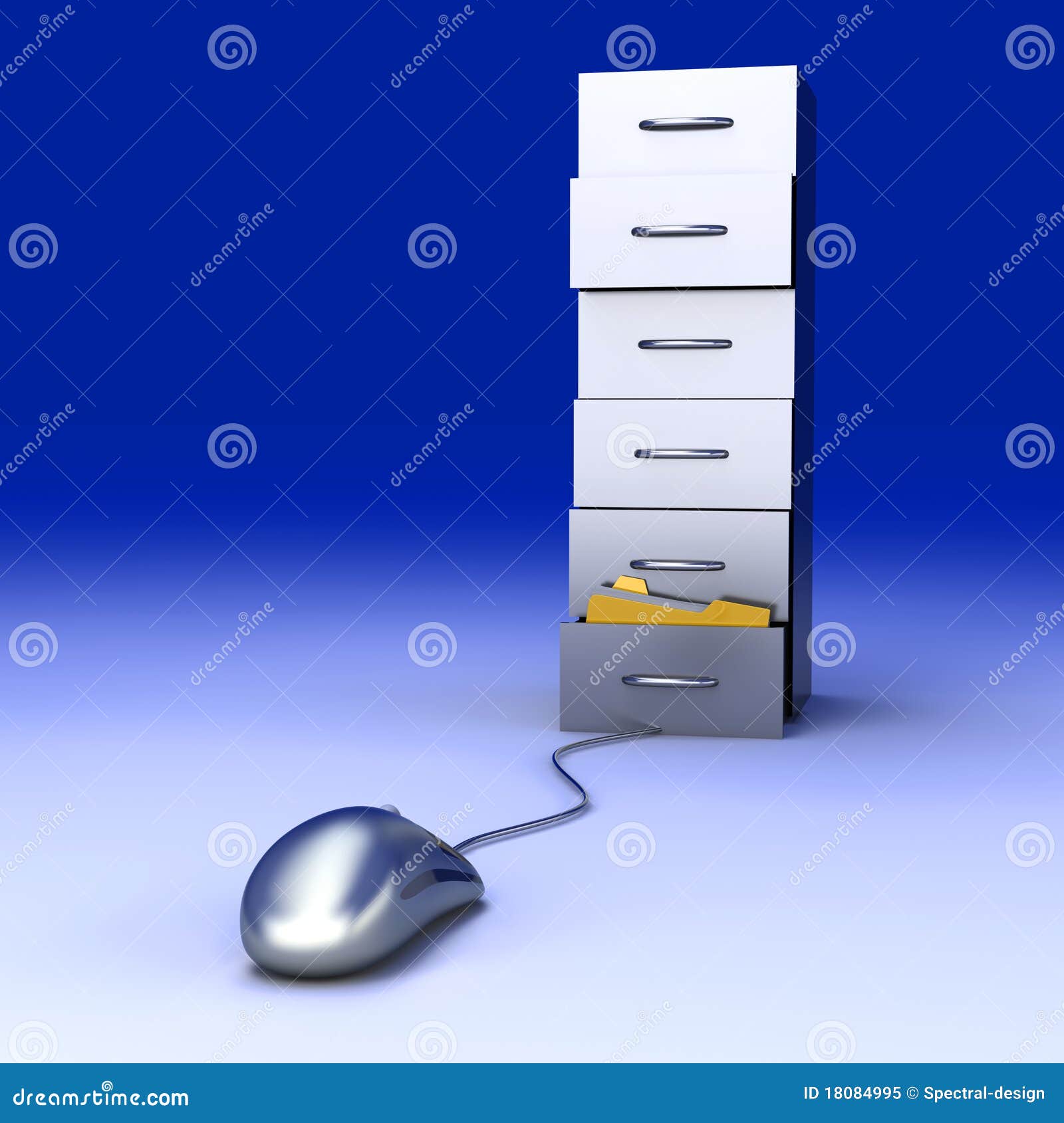 Digitaal Archief stock illustratie. Illustration of internet - 18084995