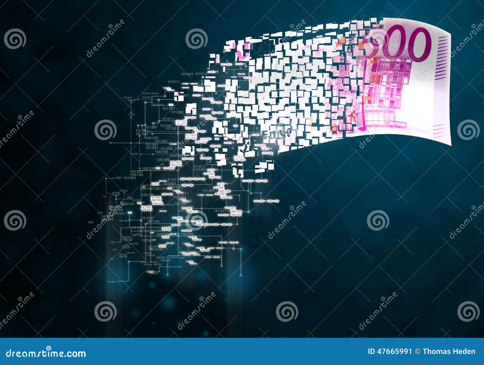 Digitaal geld stock illustratie. Illustration of instorting - 47665991