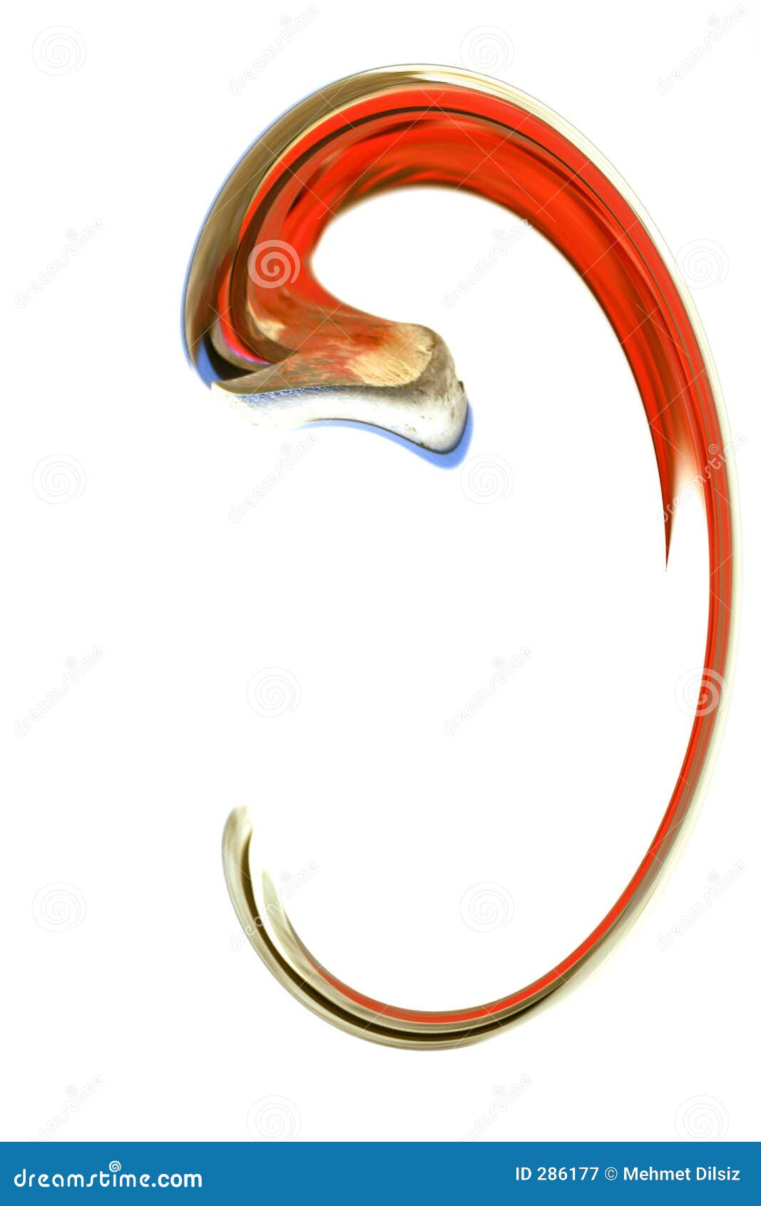 Digital Abstract Art - Ear stock illustration. Illustration of unreal ...