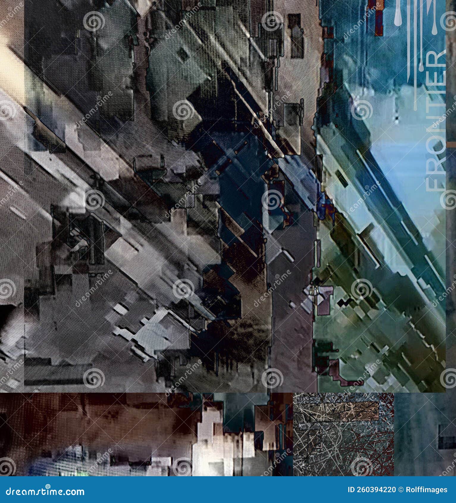 Digital Abstract Art. Glitch Effect Stock Illustration - Illustration ...
