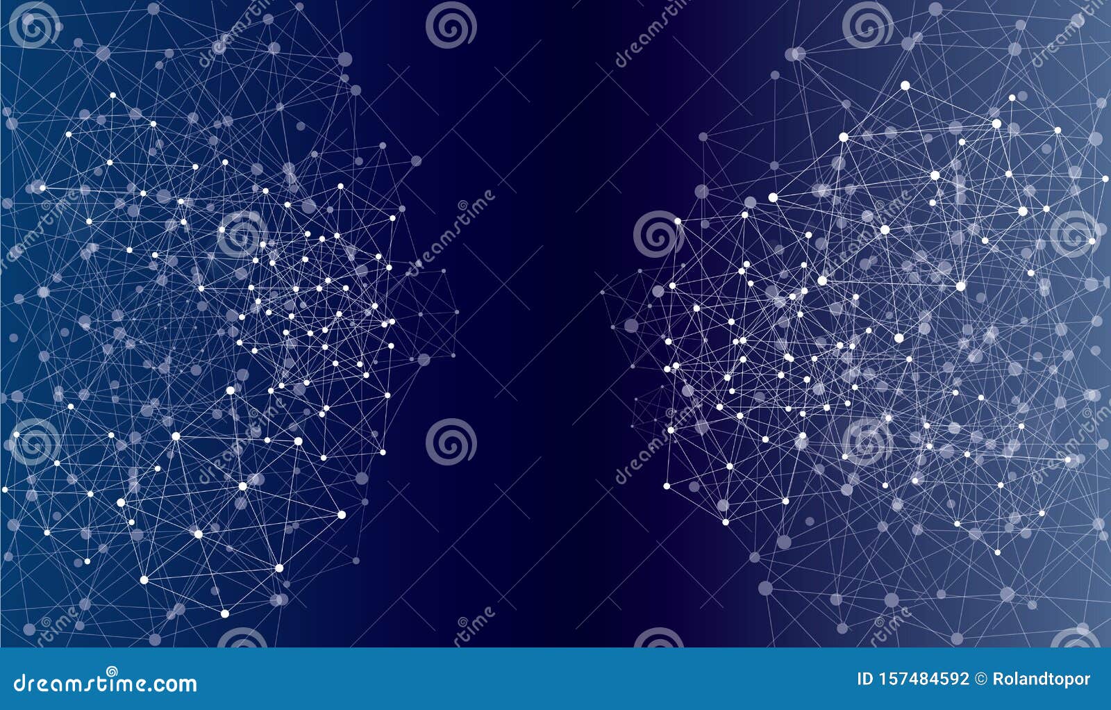 Digital Abstract Background. Blockchain Structure. Vector Illustration ...