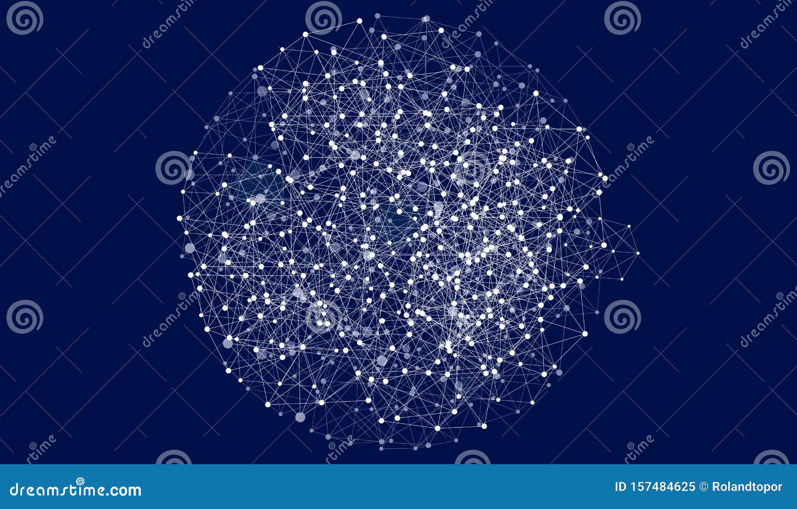 Digital Abstract Background. Blockchain Structure. Vector Illustration ...