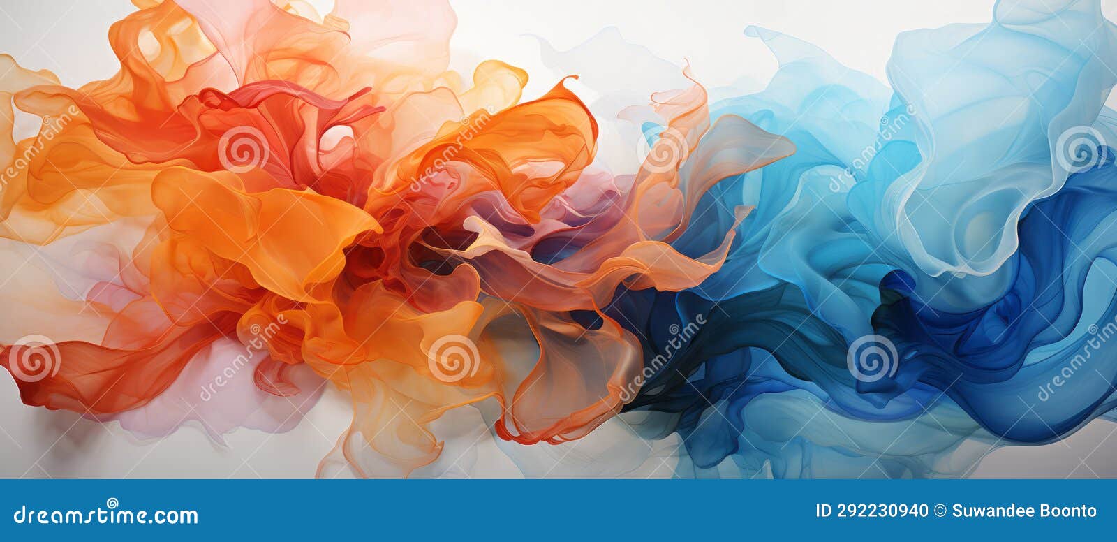 Digital Abstract Background with Colorful Smoke Splash Stock ...