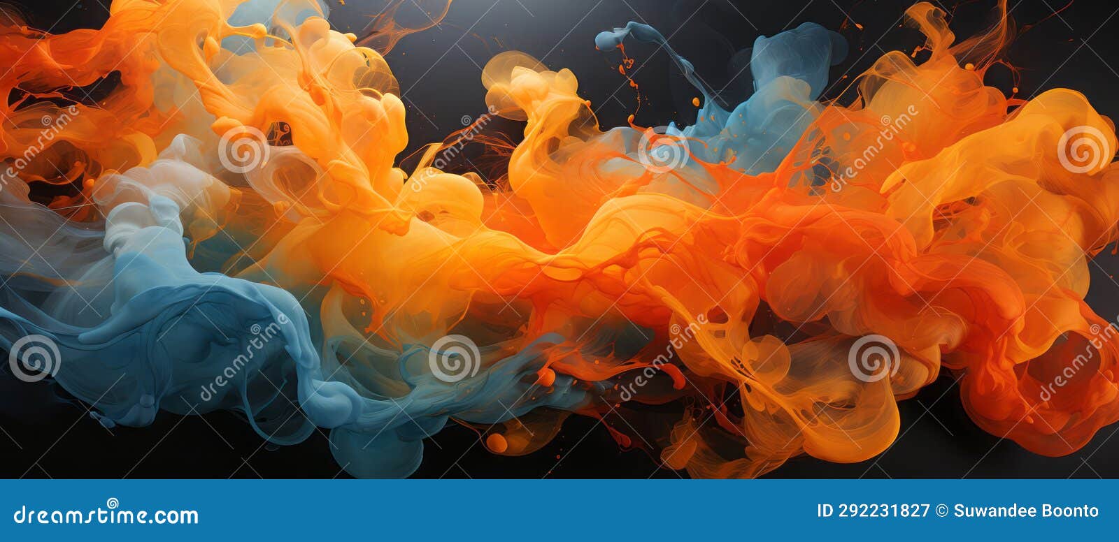 Digital Abstract Background with Colorful Smoke Splash Stock ...
