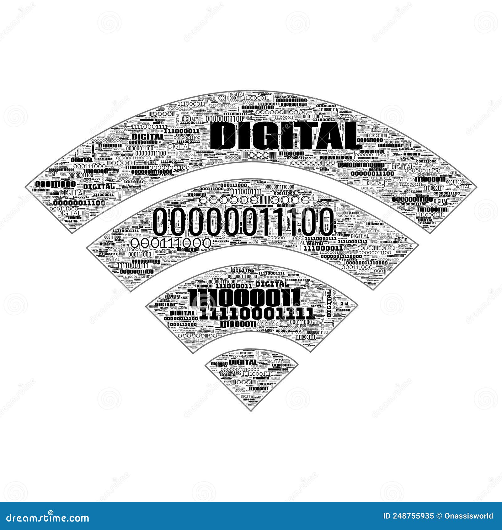 Digital 00011100 Abstract Background Illustration Header Stock ...