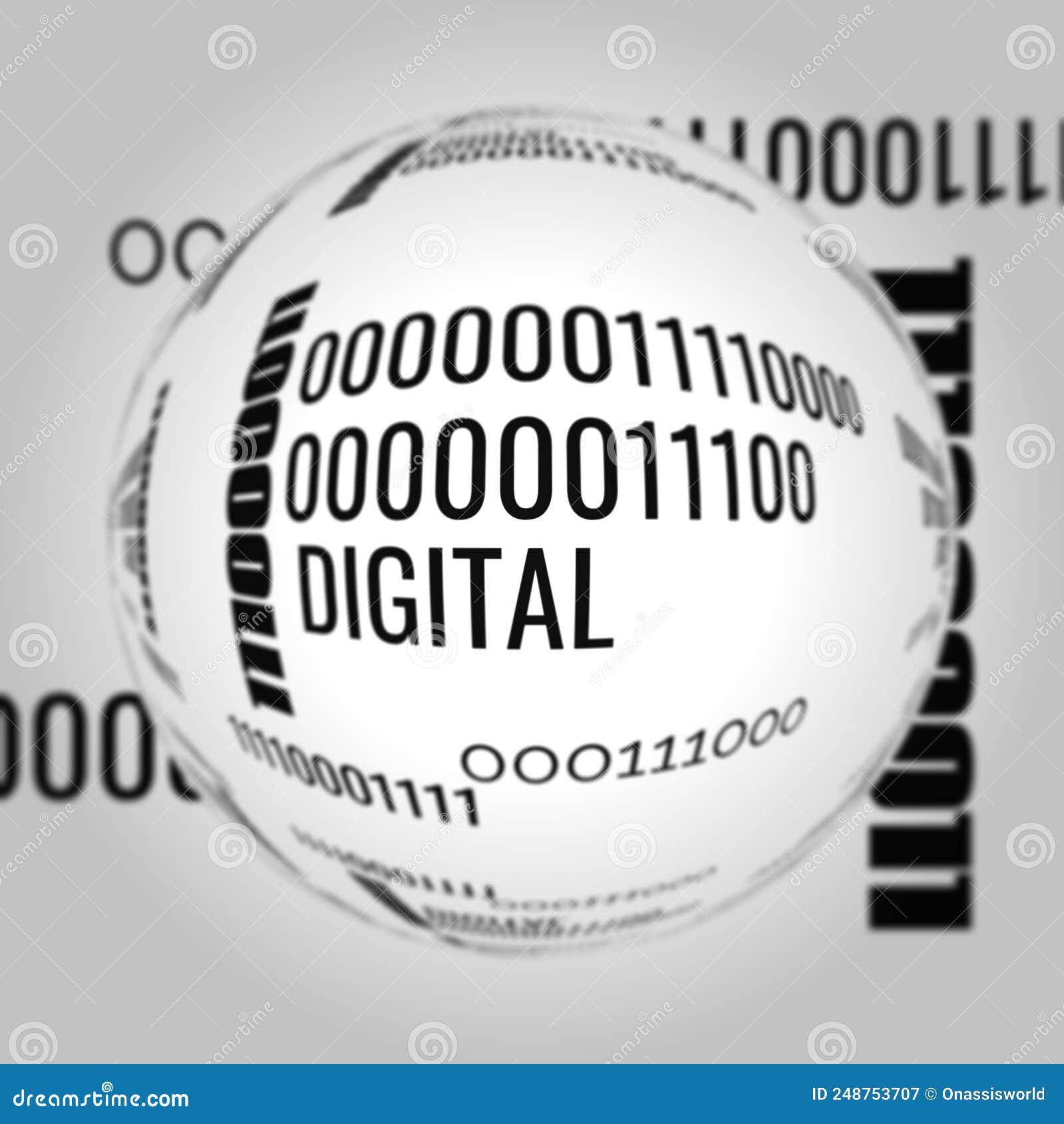 Digital 00011100 Abstract Background Illustration Header Stock ...