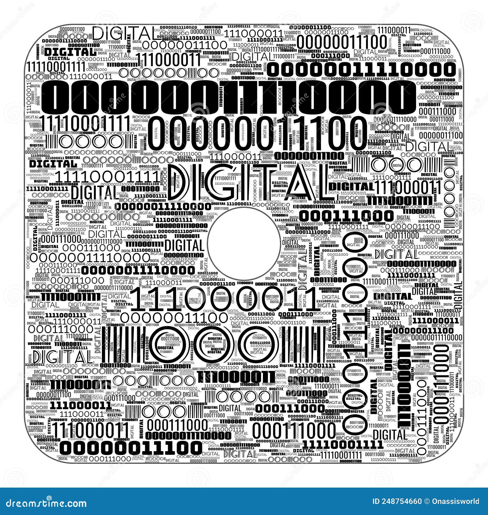 Digital 00011100 Abstract Background Illustration Header Stock ...