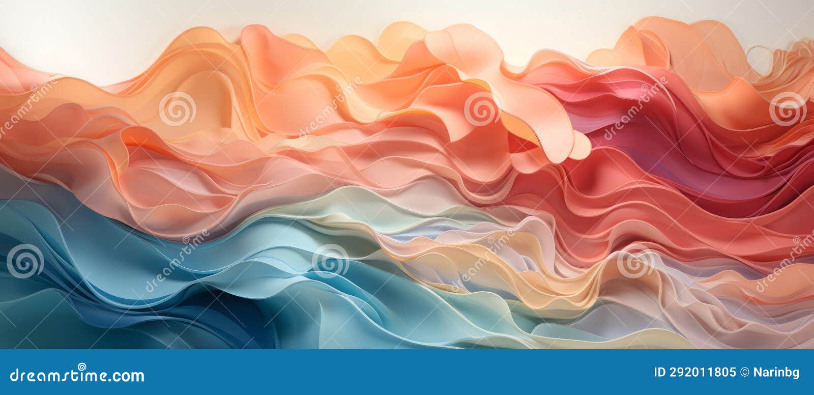 Digital Abstract Background with Multi-colored Wavy Lines Stock Image ...