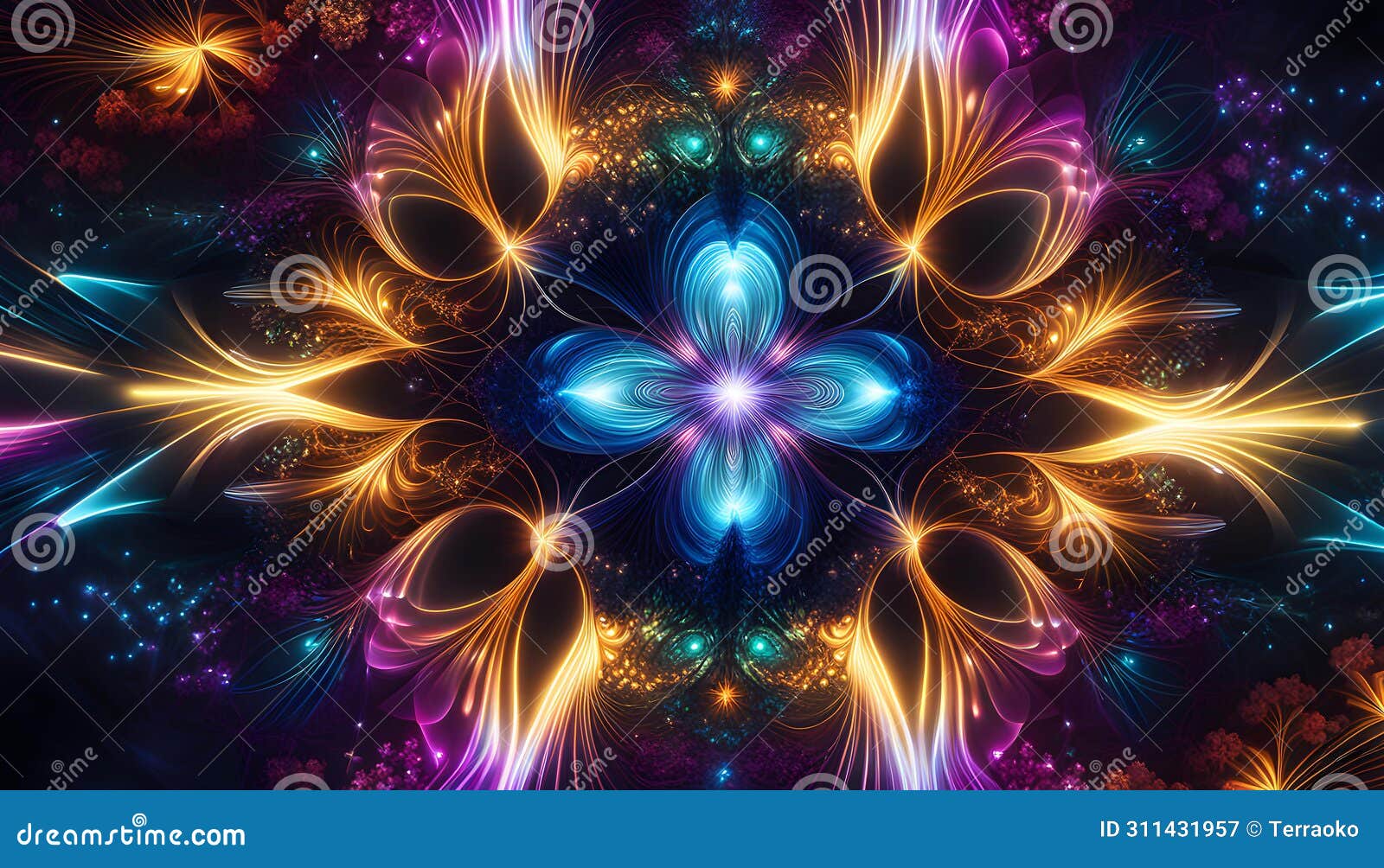 Digital Abstract Background of Technological Colors, Neural Networks ...