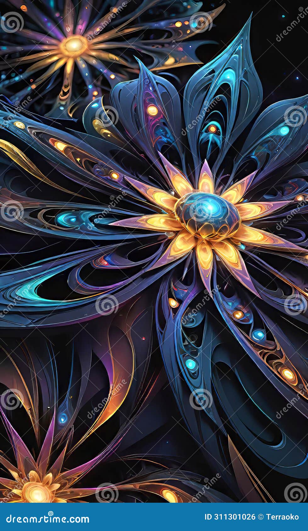 Digital Abstract Background of Technological Colors, Neural Networks ...