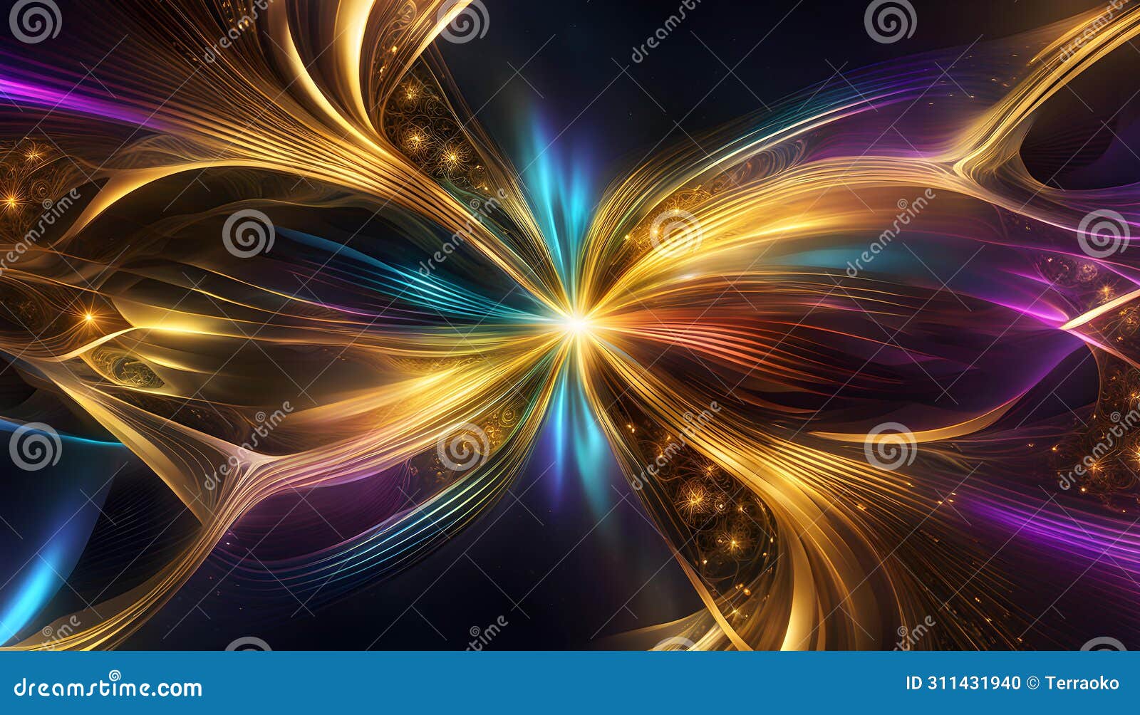 Digital Abstract Background of Technological Colors, Neural Networks ...