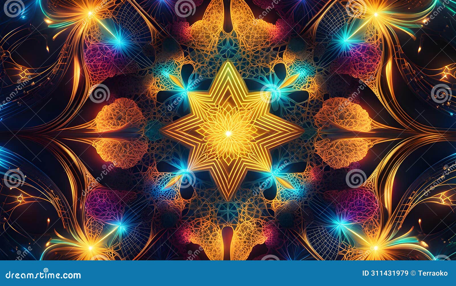 Digital Abstract Background of Technological Colors, Neural Networks ...