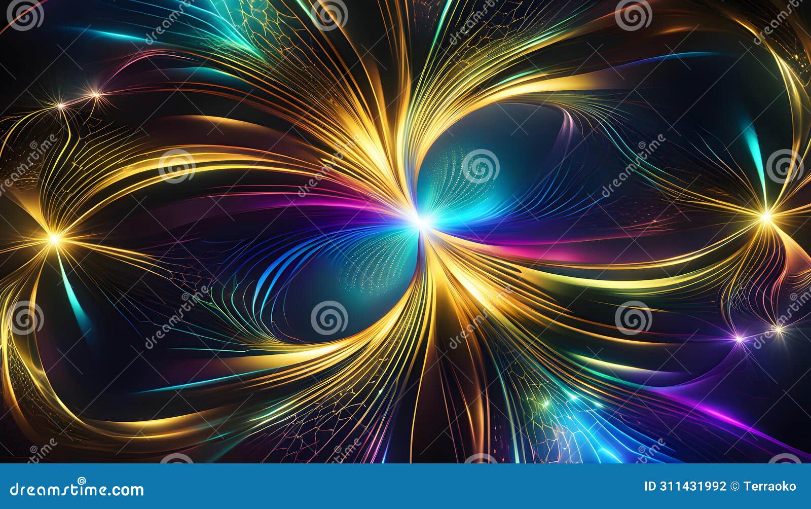 Digital Abstract Background of Technological Colors, Neural Networks ...