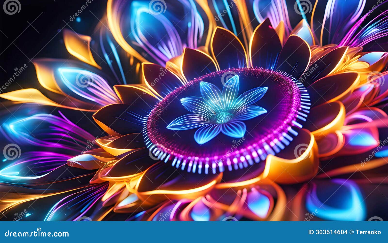 Digital Abstract Background of Technology Colors, Neural Networks and ...