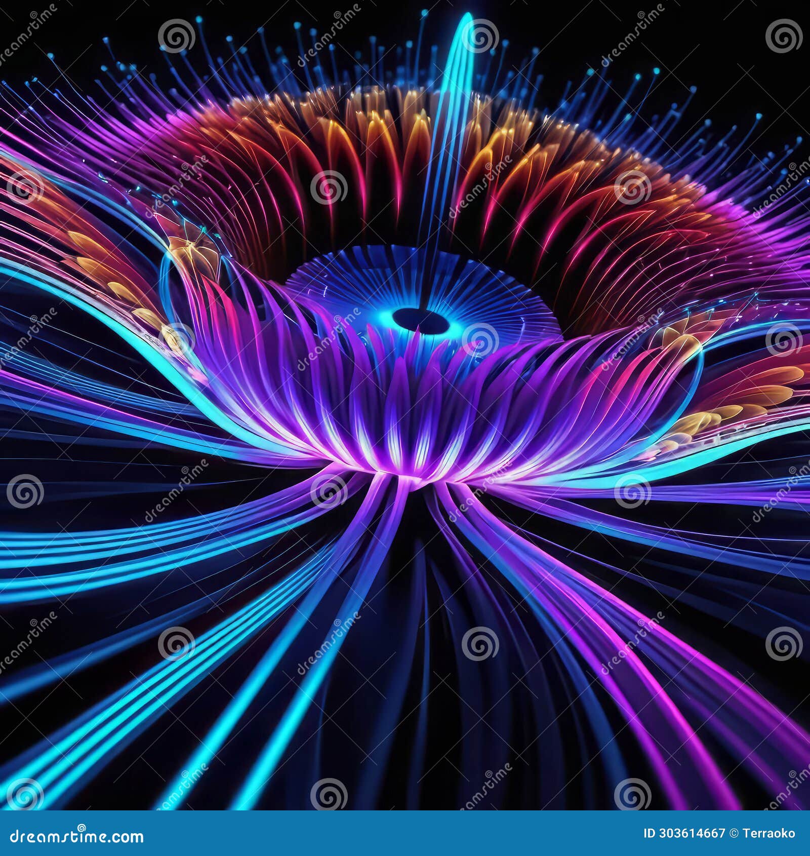 Digital Abstract Background of Technology Colors, Neural Networks and ...
