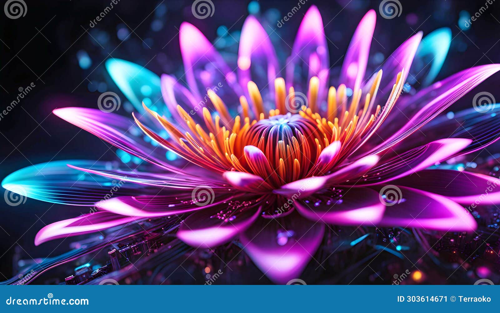 Digital Abstract Background of Technology Colors, Neural Networks and ...