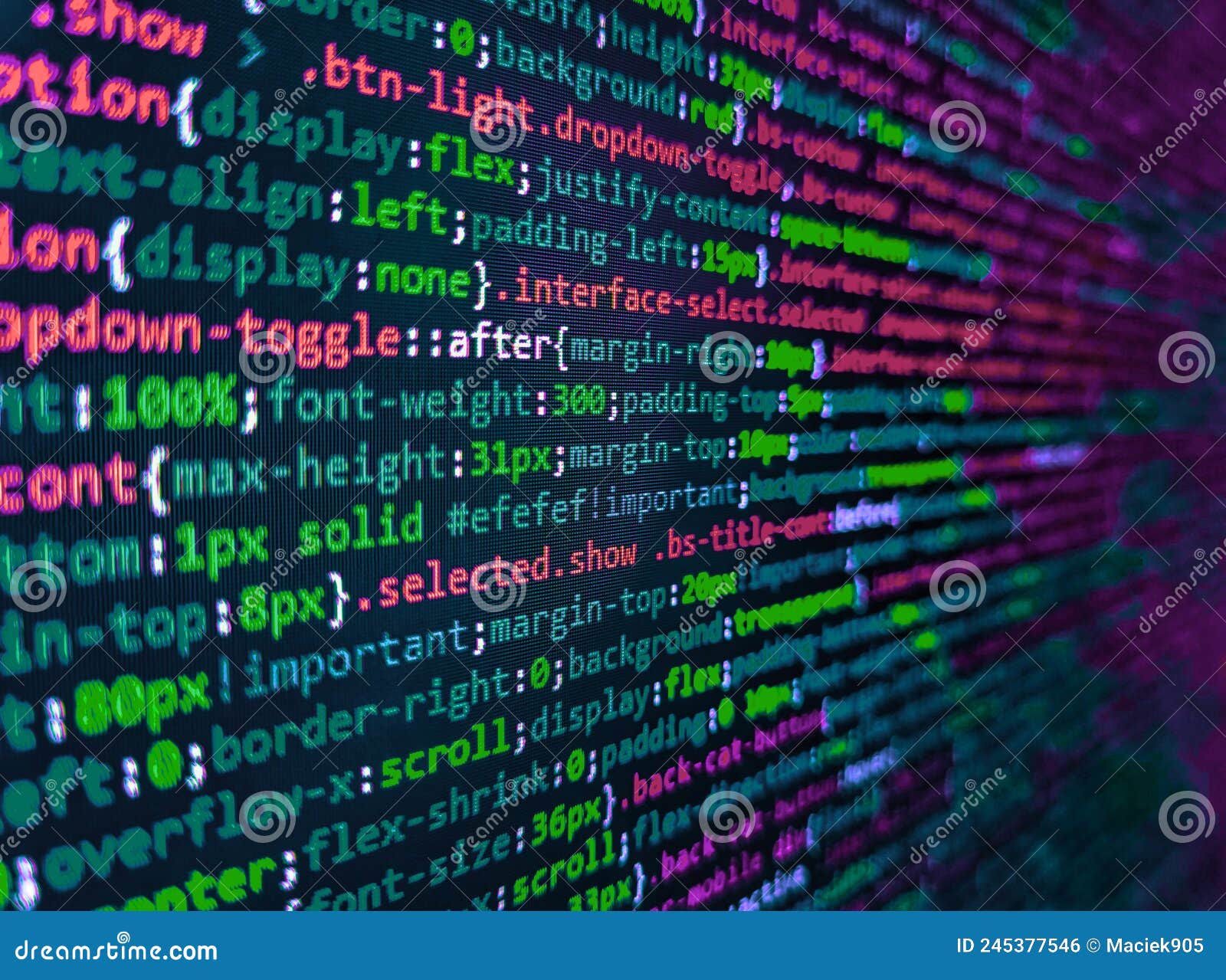 Digital Abstract Bits Data Stream, Cyber Pattern Digital Background. Javascript Functions ...