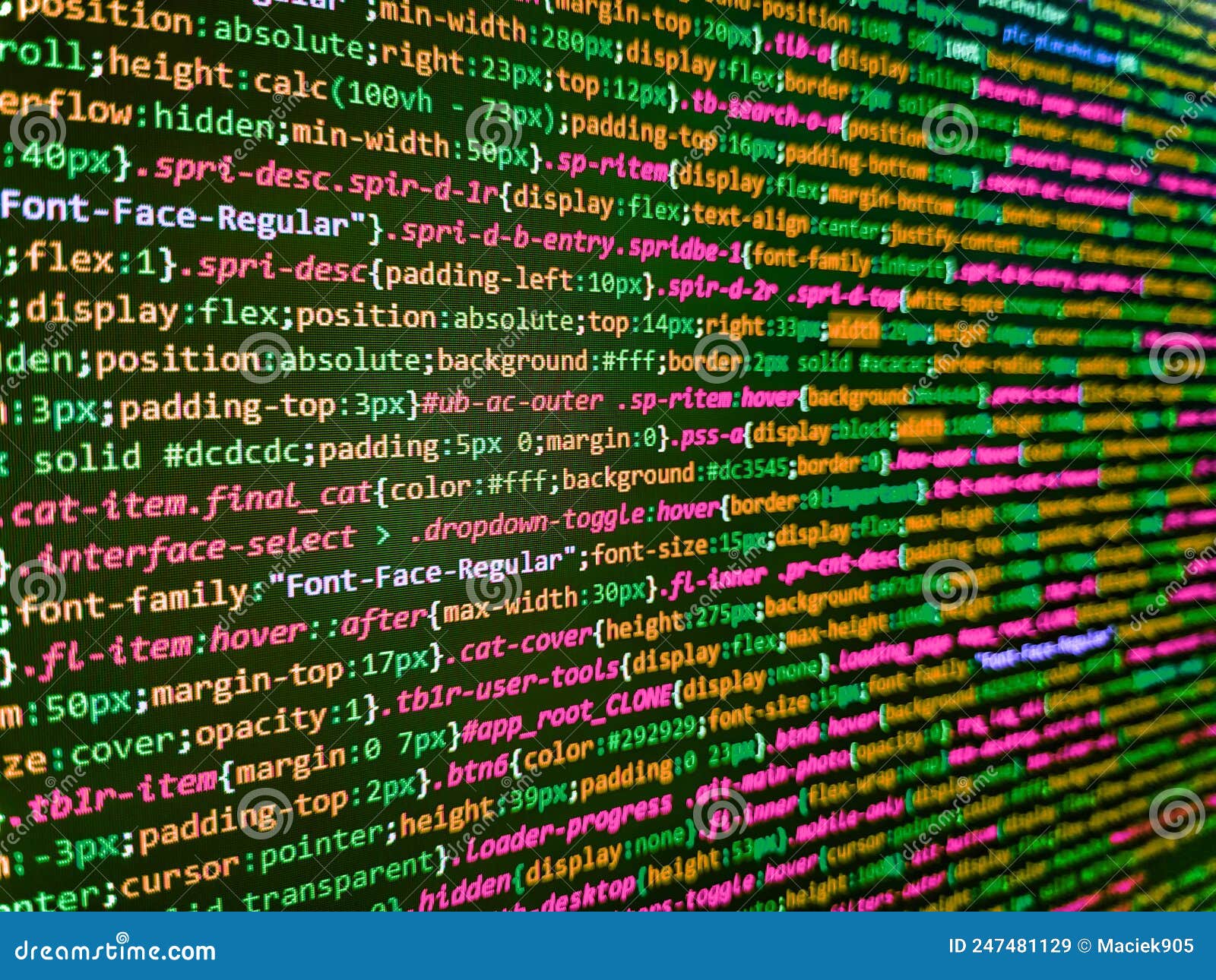 Digital Abstract Bits Data Stream, Cyber Pattern Digital Background. Digital Technology on ...