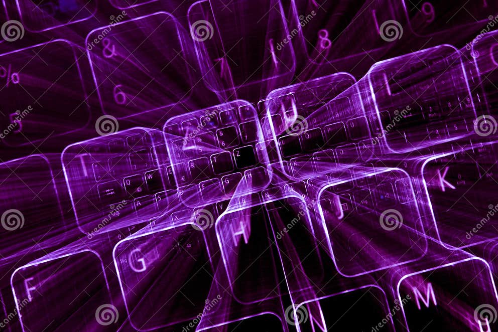 Digital Abstract Bits Data Stream, Cyber Pattern Digital Background. Stock Illustration ...