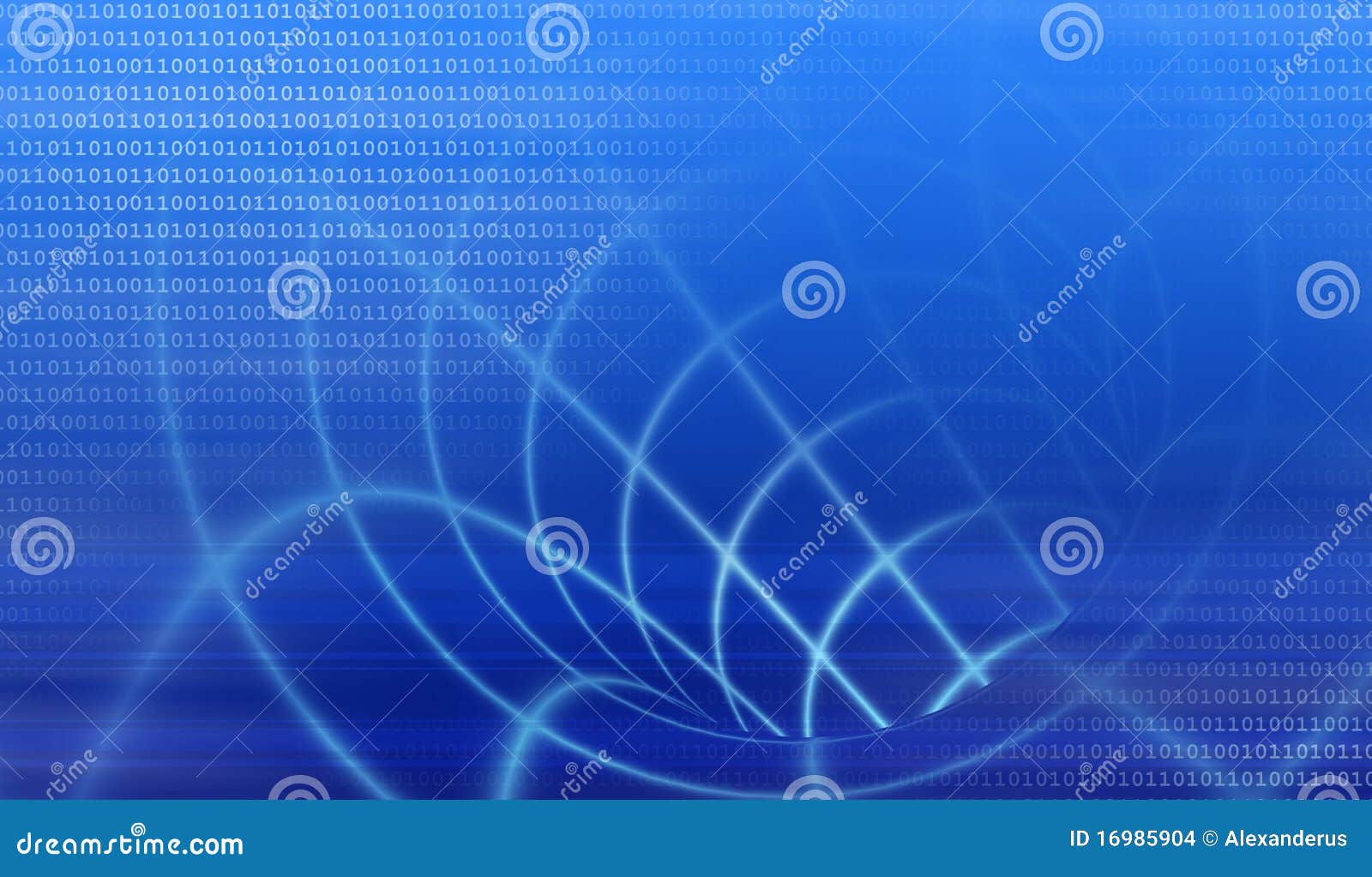 Digital Abstract Blue Background Stock Illustration - Illustration of ...