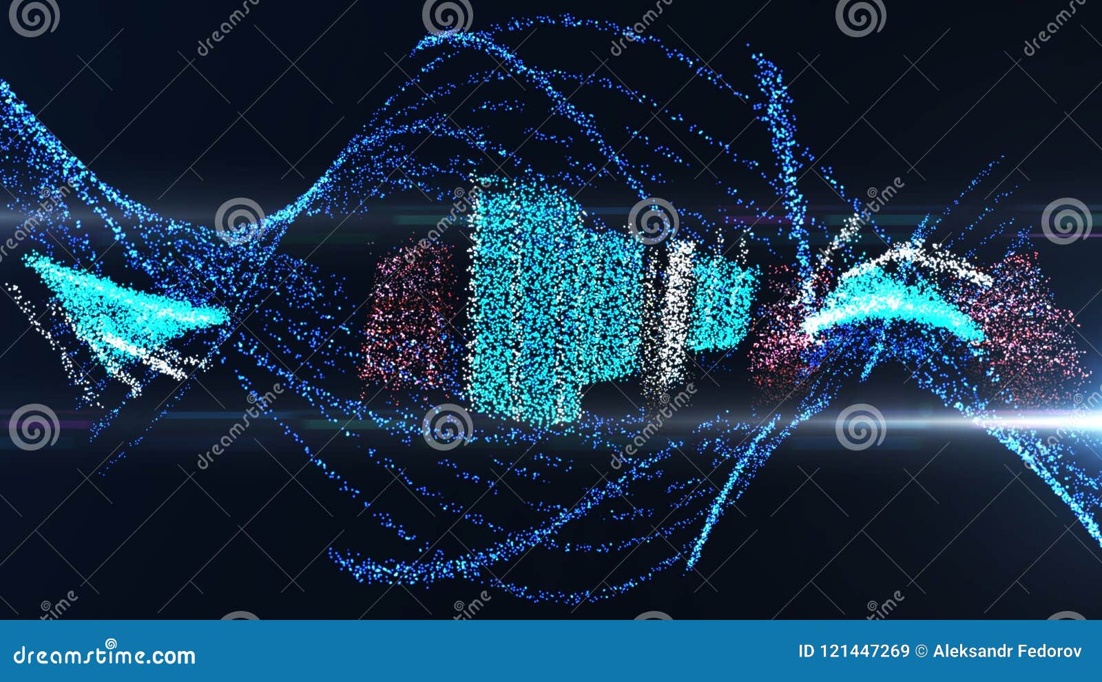 Digital Abstract Blue Background Stock Illustration - Illustration of ...
