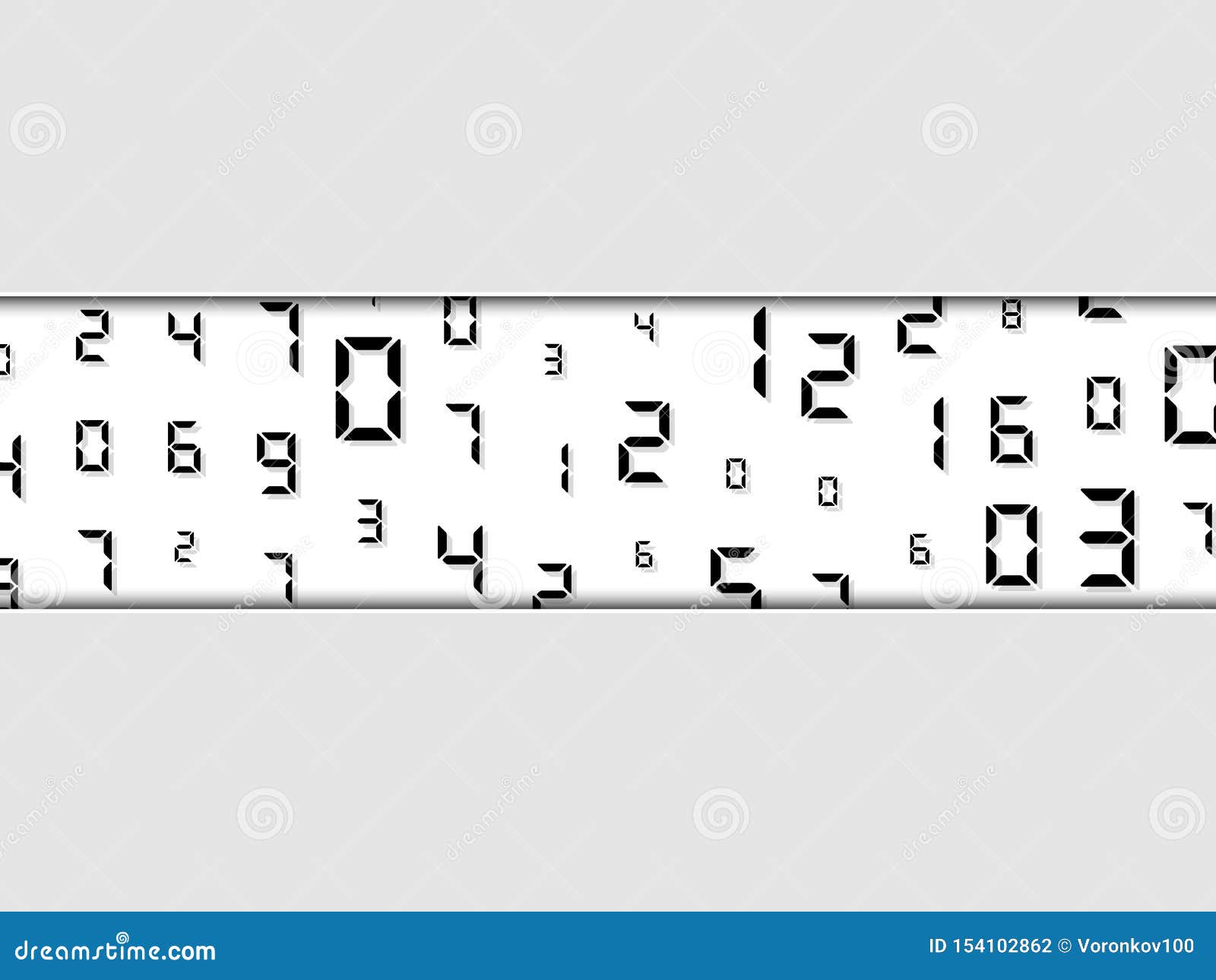 Digital Abstract Code. Random Placement, Different Sizes. Vector ...