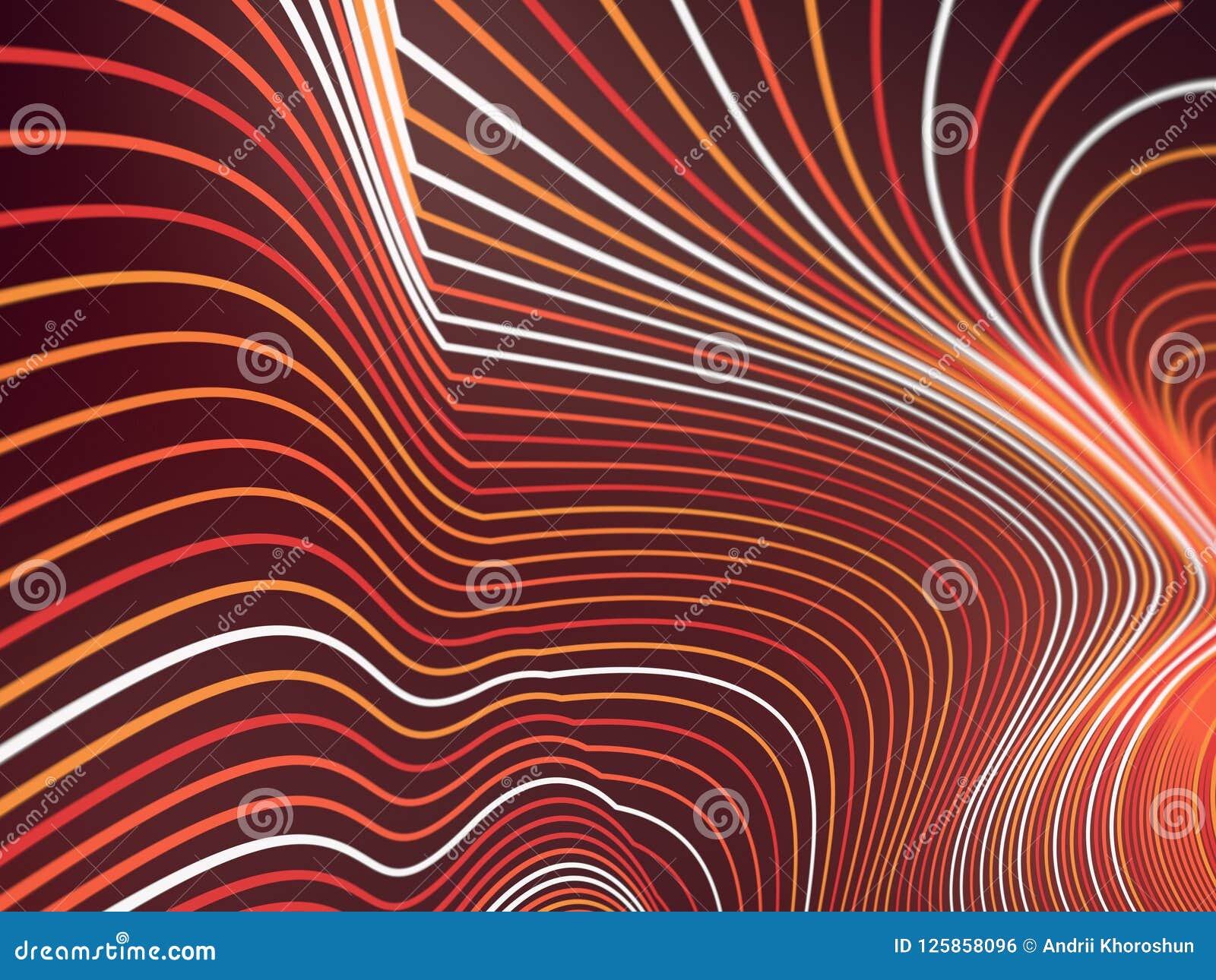 Digital Colored Lines Abstract Background. 3d Rendering Stock ...