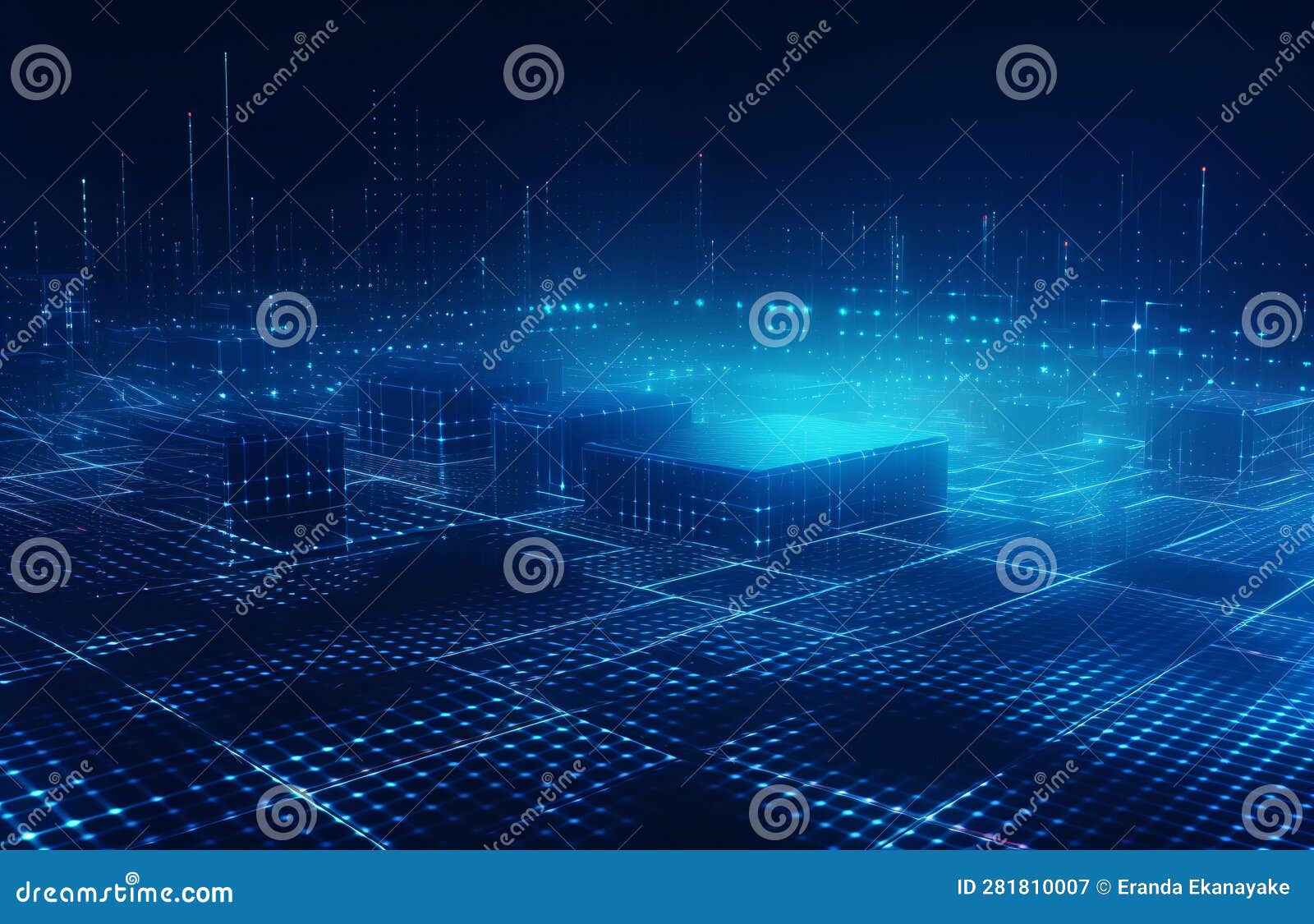 Digital Abstract Colorful Background. AI Generated Stock Image - Image ...