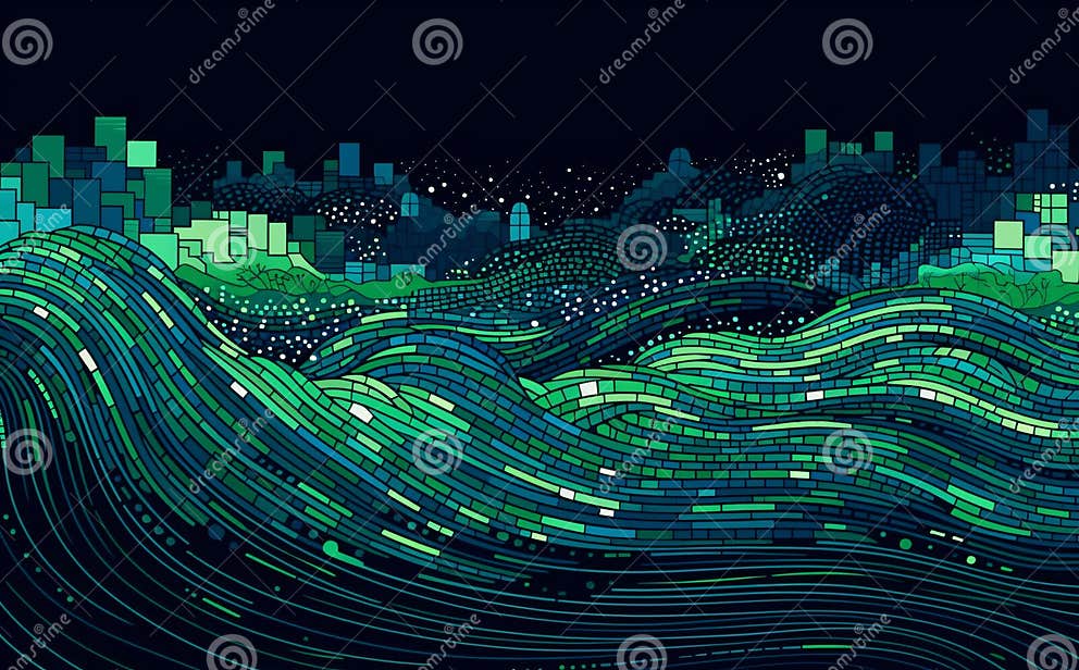 Digital Abstract Colorful Background. AI Generated Stock Image - Image ...