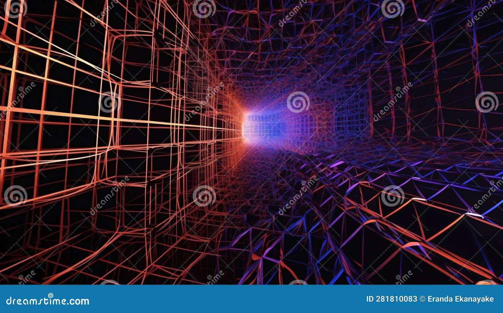 Digital Abstract Colorful Background. AI Generated Stock Image - Image ...