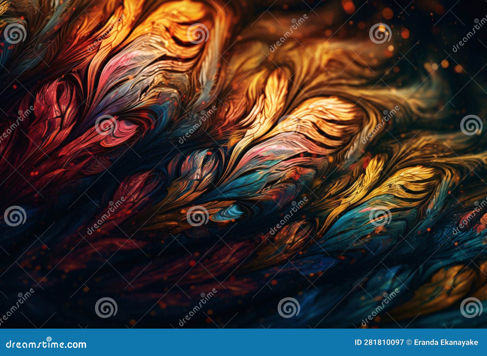 Digital Abstract Colorful Background. AI Generated Stock Image - Image ...