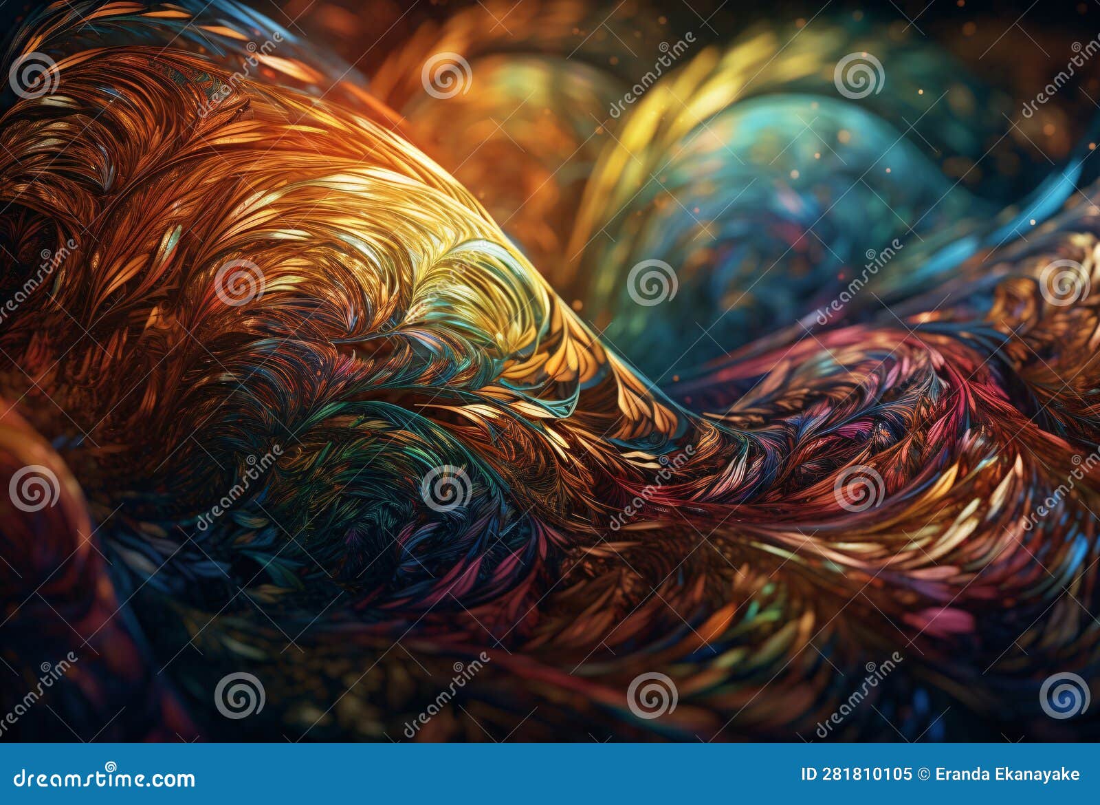 Digital Abstract Colorful Background. AI Generated Stock Image - Image ...