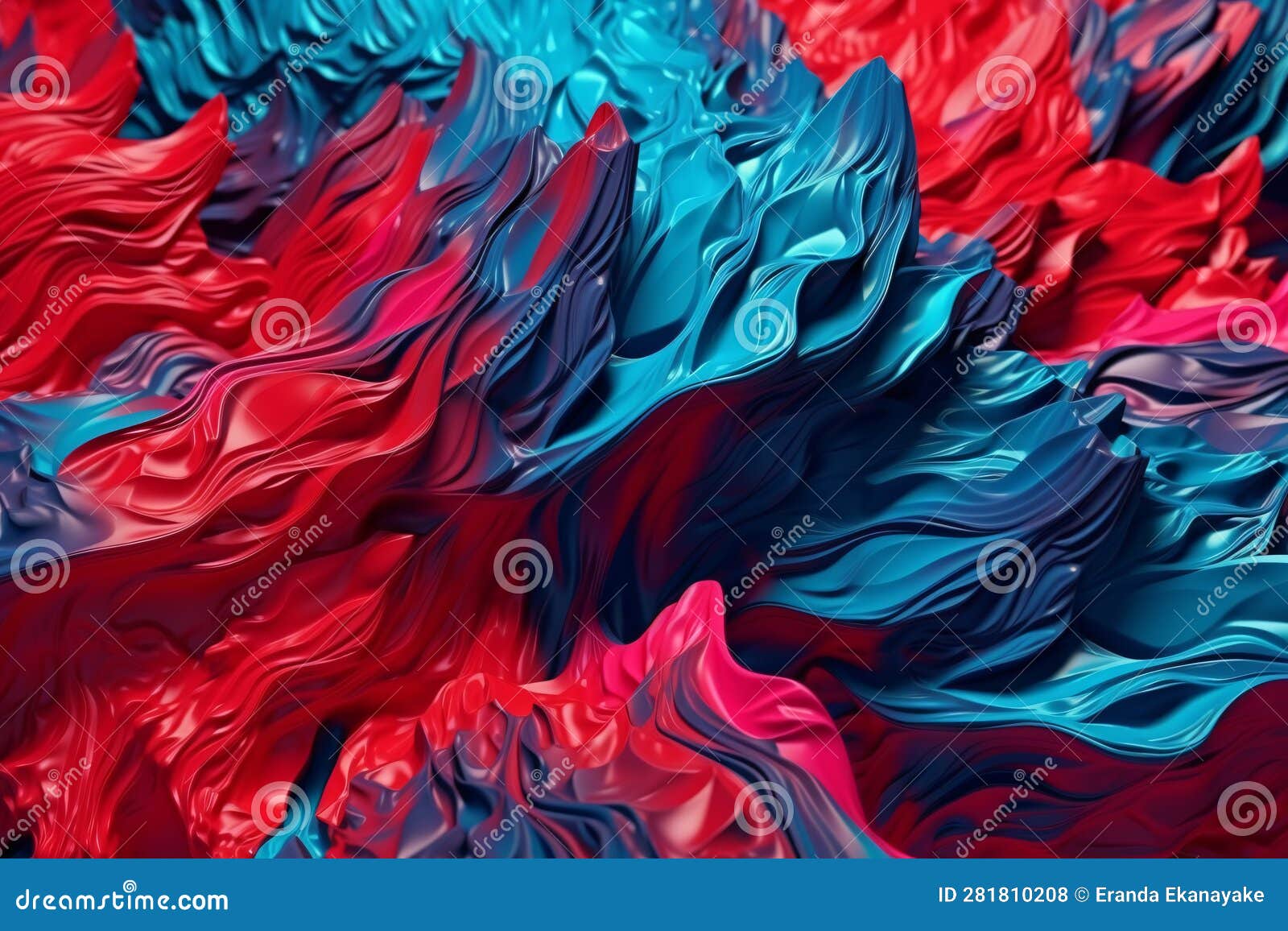 Digital Abstract Colorful Background. AI Generated Stock Illustration ...