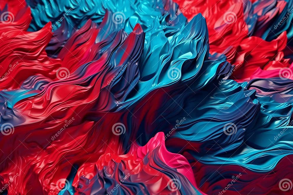Digital Abstract Colorful Background. AI Generated Stock Illustration ...