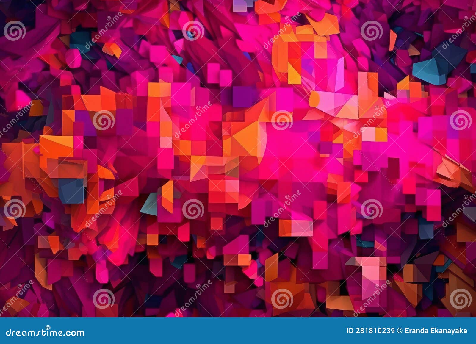 Digital Abstract Colorful Background. AI Generated Stock Illustration ...