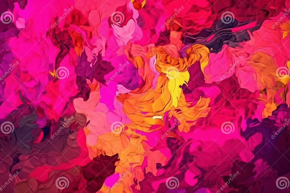 Digital Abstract Colorful Background. AI Generated Stock Illustration ...