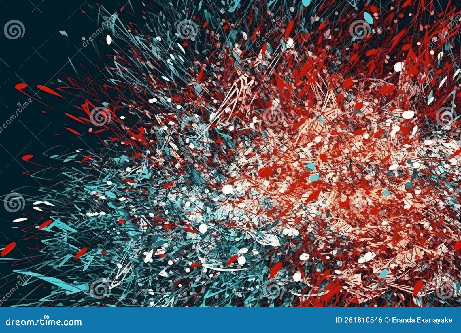 Digital Abstract Colorful Background. AI Generated Stock Illustration ...