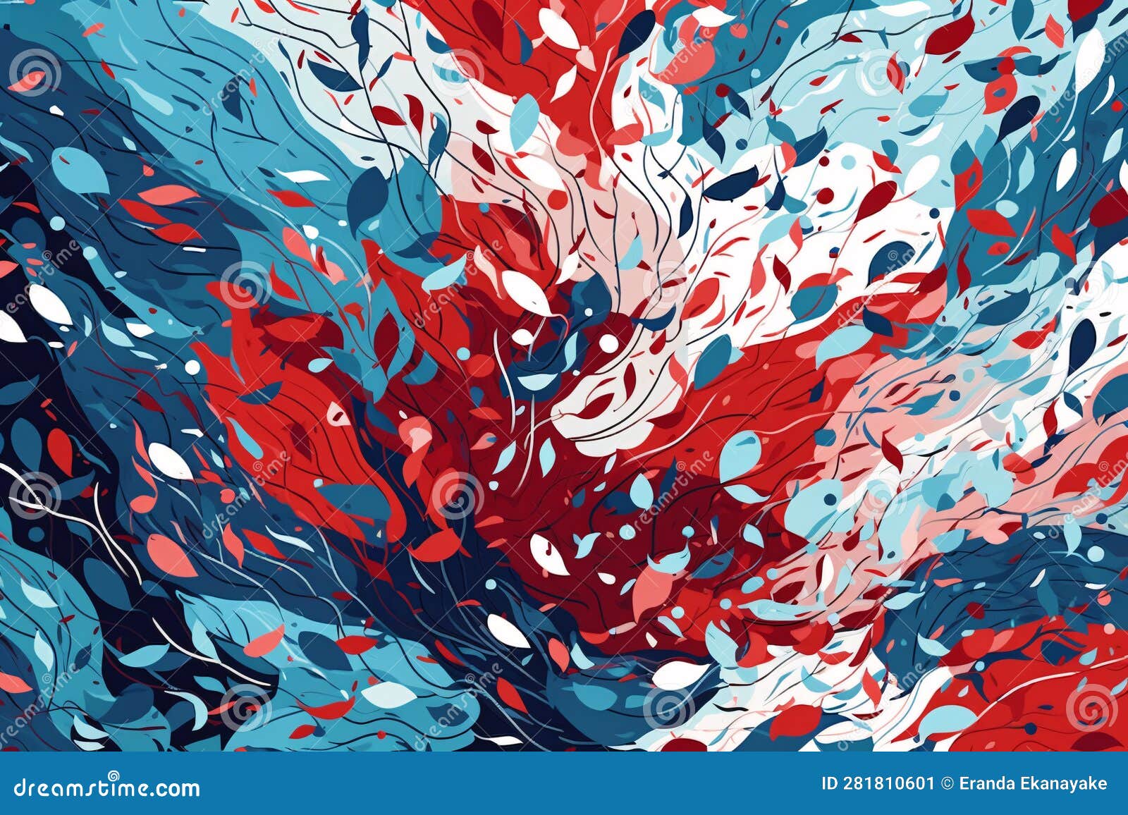 Digital Abstract Colorful Background. AI Generated Stock Illustration ...