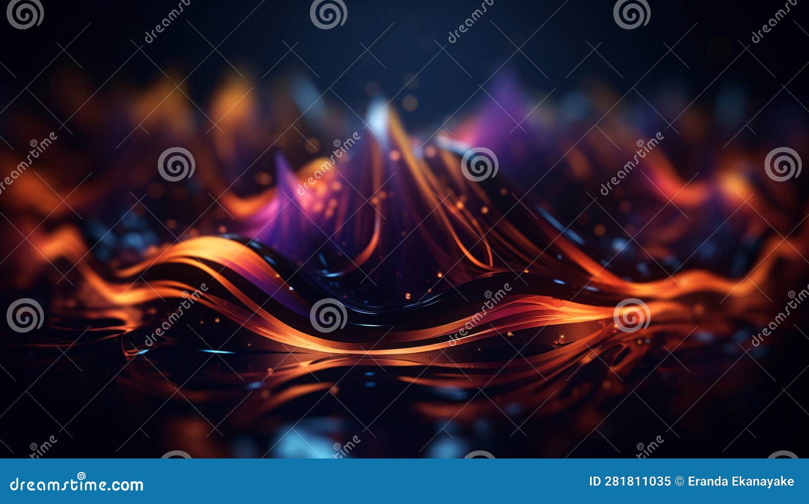 Digital Abstract Colorful Background. AI Generated Stock Illustration ...