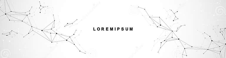 Digital Abstract Connection Dots and Lines. Network Connection ...