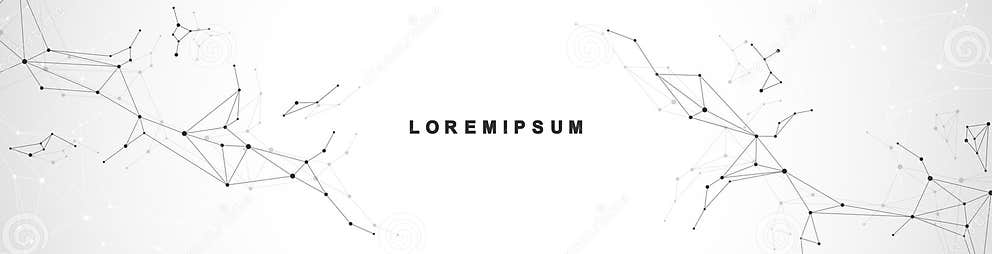 Digital Abstract Connection Dots and Lines. Network Connection ...