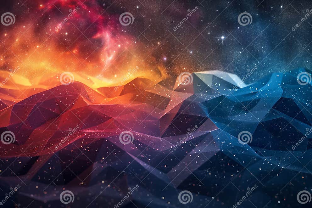 Digital Abstract Data Visualization With Graphs And Lines Geometric Shapes The Image Is