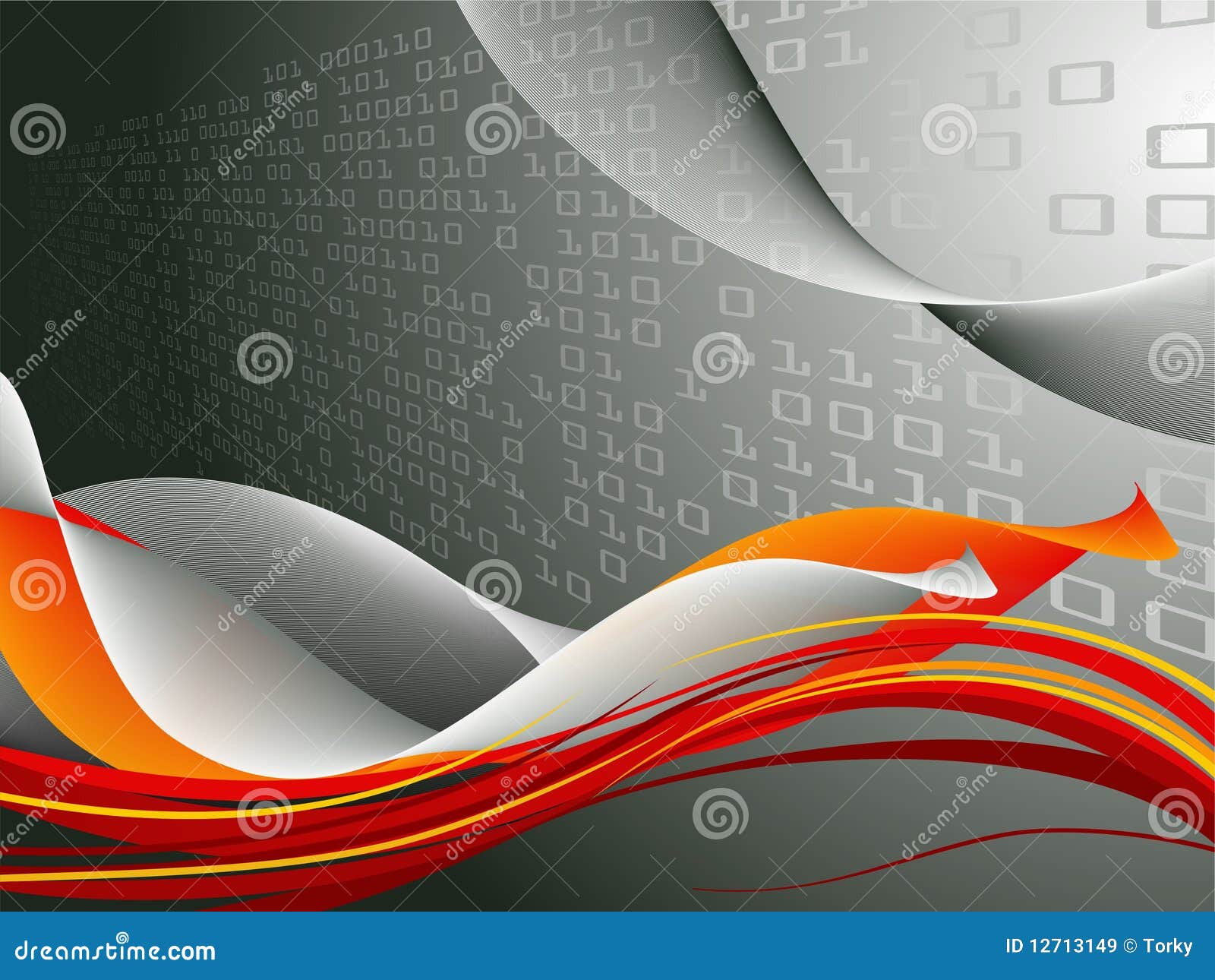 Digital abstract design stock vector. Illustration of clean - 12713149