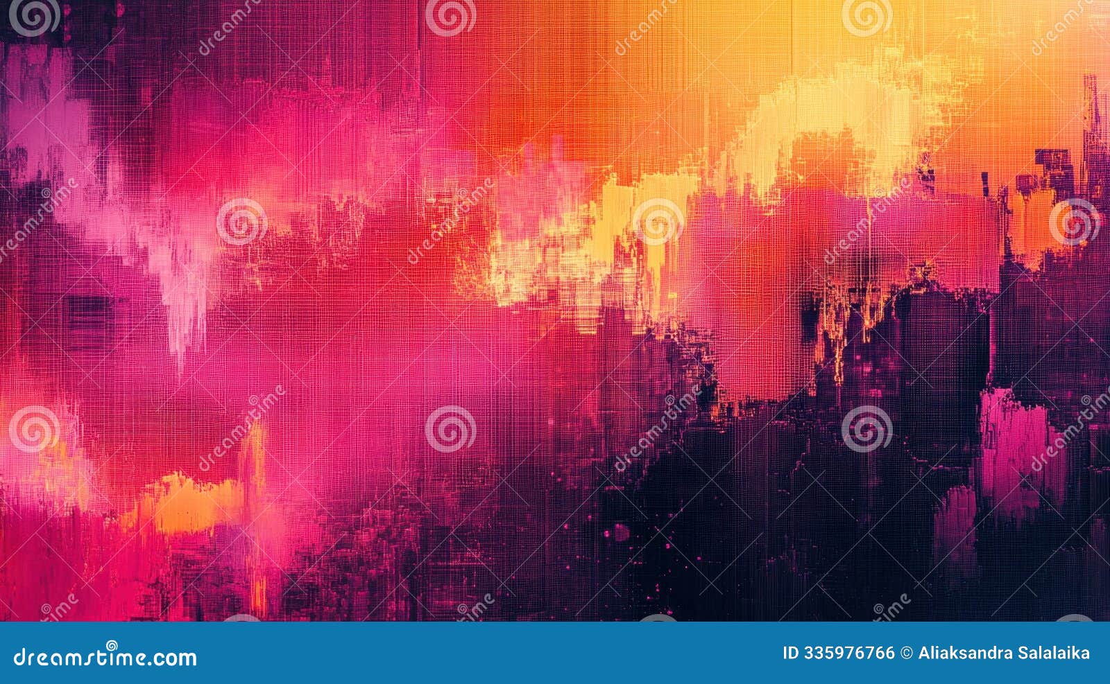 Pixelated Patterns In A Futuristic Digital World Generated By AI Stock ...