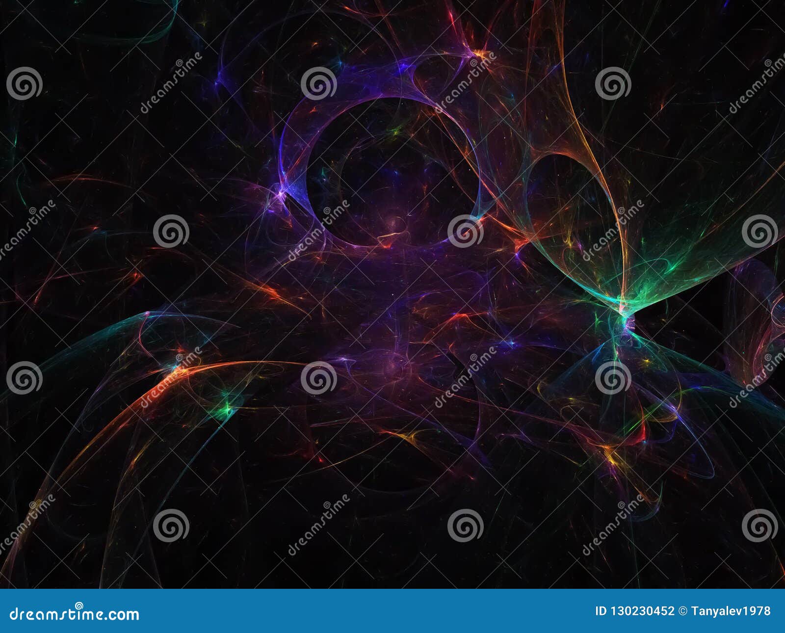 Digital Abstract Fractal, Creative Chaos Pattern Decoration Design ...