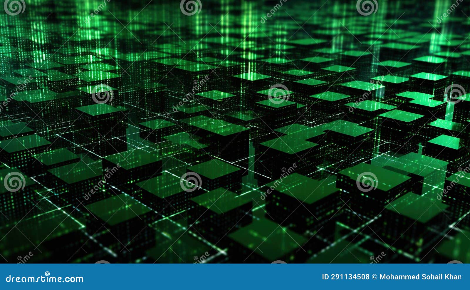 Matrix Cubes Royalty-Free Illustration | CartoonDealer.com #2589864