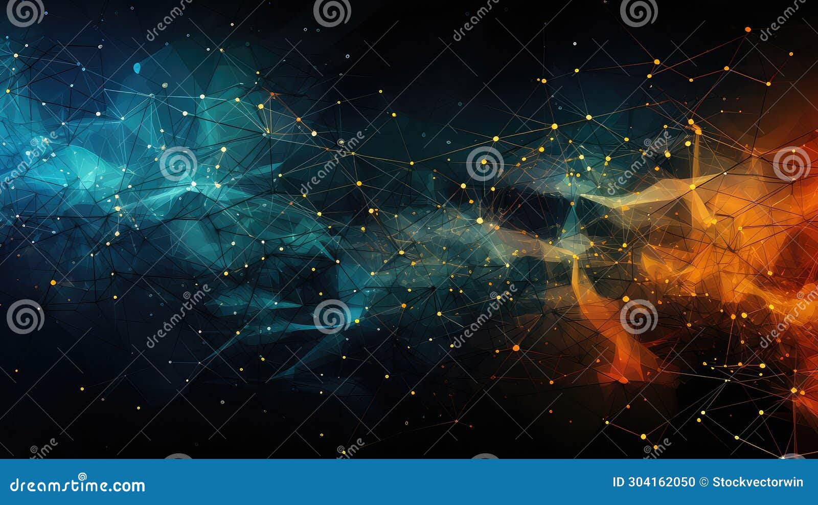 Digital Abstract Internet Background Stock Illustration - Illustration ...
